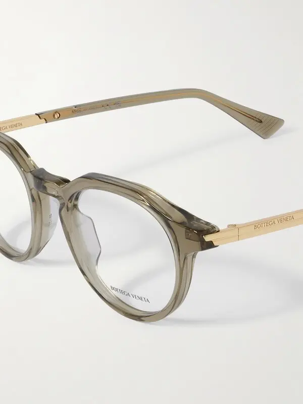 Bottega Veneta Forte Round-frame Optical Glasses