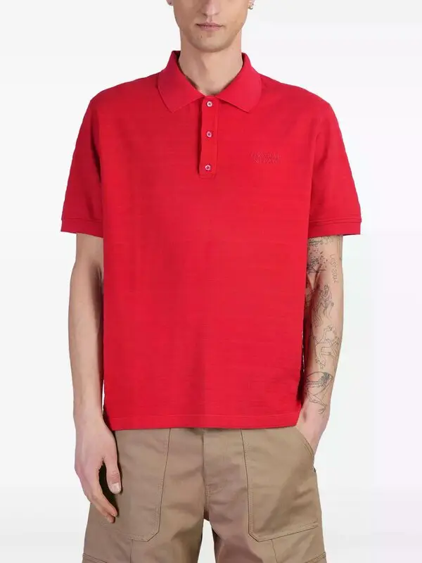 GOLDEN GOOSE Logo Polo Shirt - Red