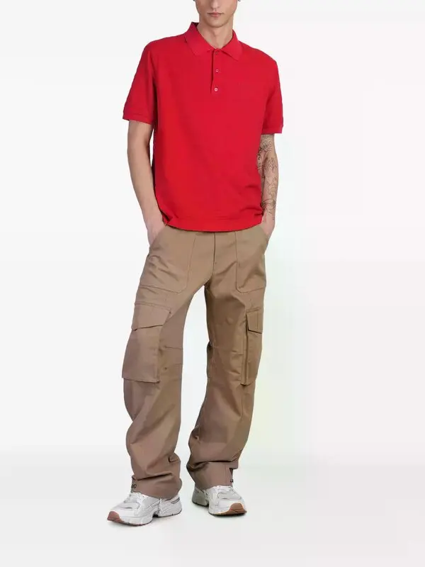 GOLDEN GOOSE Logo Polo Shirt - Red