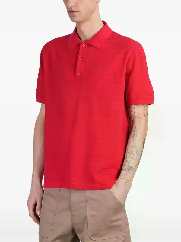 GOLDEN GOOSE Logo Polo Shirt - Red