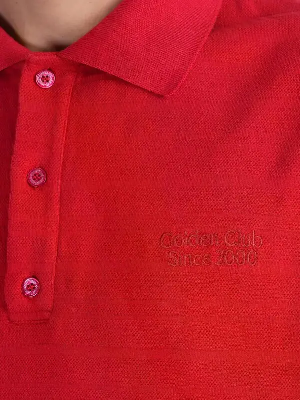 GOLDEN GOOSE Logo Polo Shirt - Red