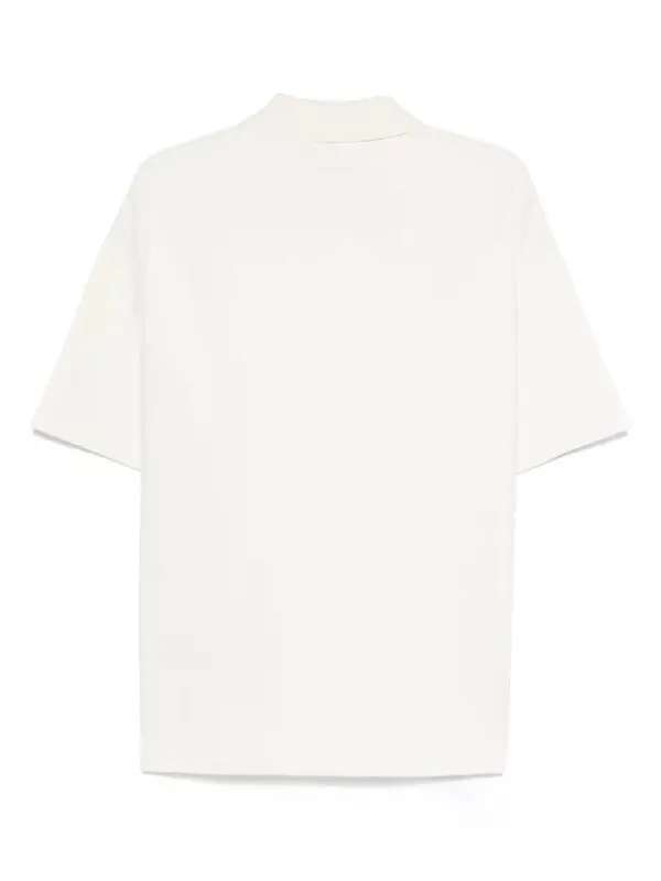 C.P. COMPANY Micro Pattern Jacquard Polo Shirt - Neutrals
