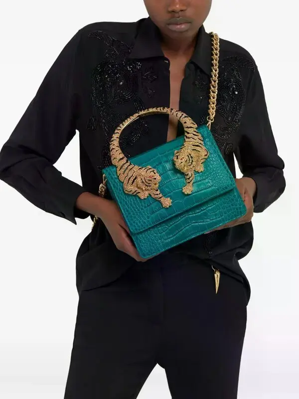 Roberto Cavalli Roar Crocodile-effect Tote Bag