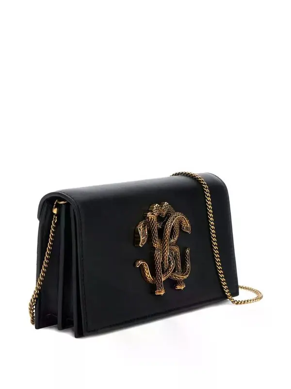 Roberto Cavalli Metallic-logo Shoulder Bag