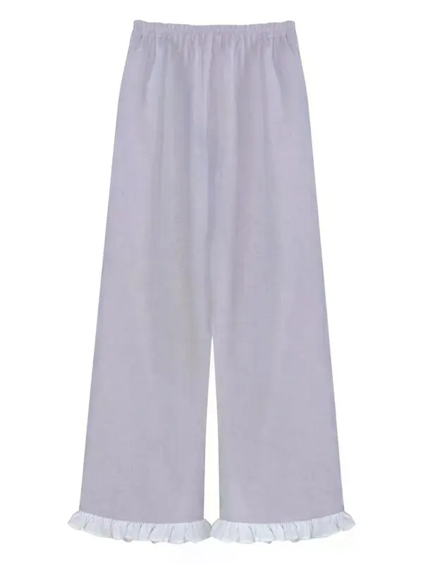 Sleeper Organic Linen Straight-leg Trousers
