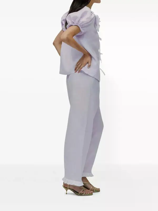 Sleeper Organic Linen Straight-leg Trousers