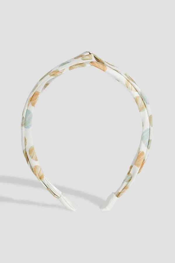 JENNIFER BEHR Savannah Printed Headband - Off-white