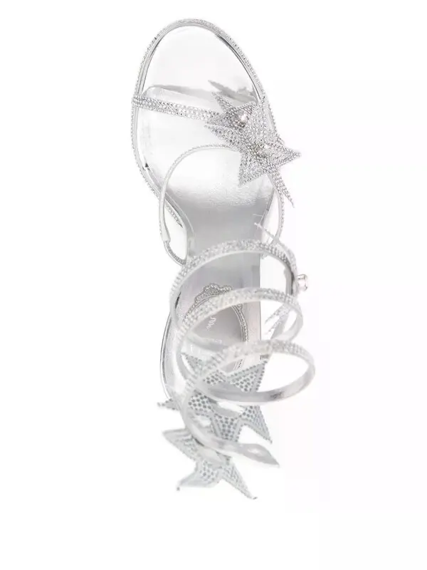 Rene Caovilla 100mm Rhinestone-embellished Sandals