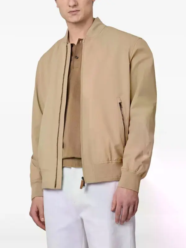 TOD'S Wool Bomber Jacket - Neutrals