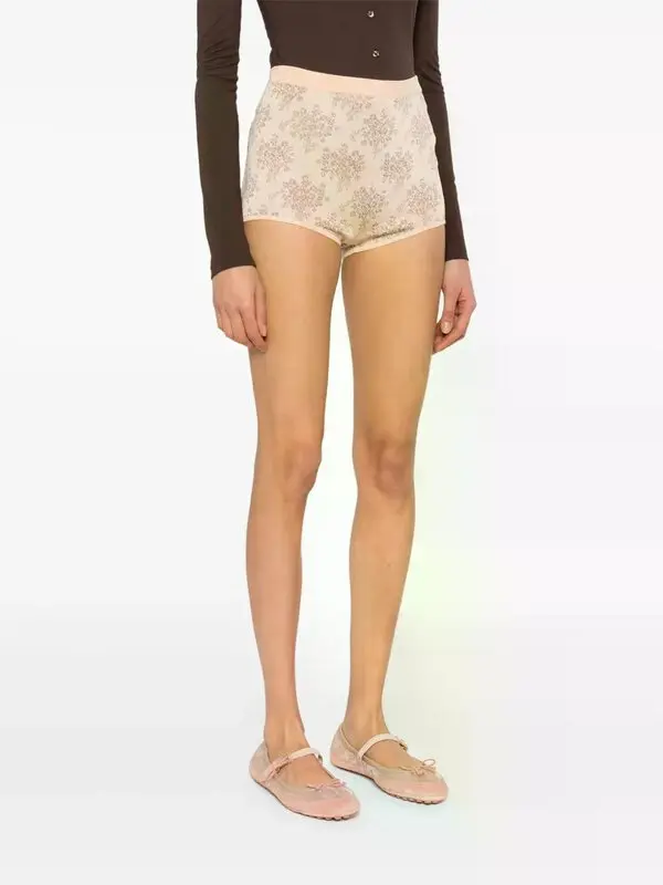 Fendi Bouquet Jacquard Shorts