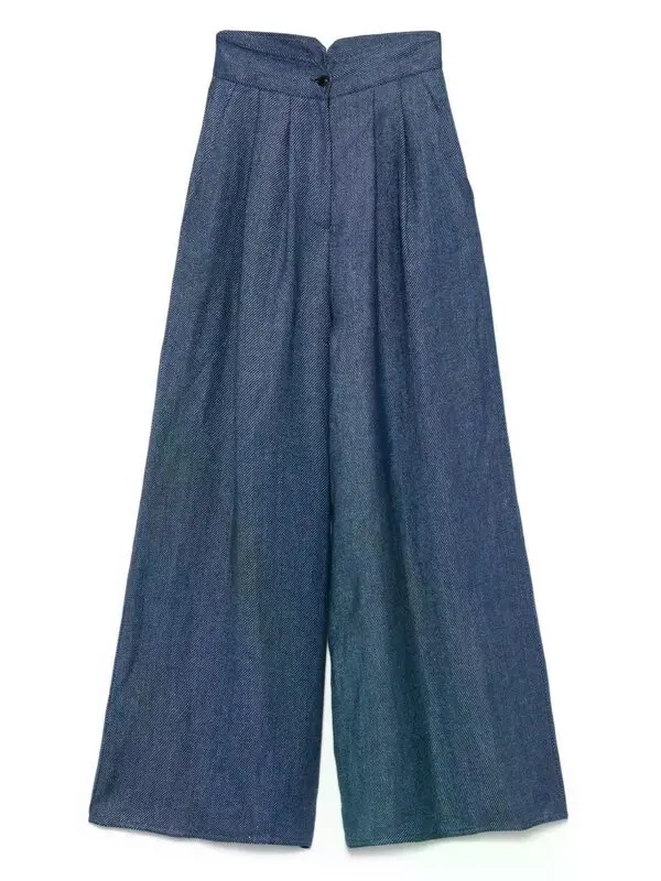 Dusan Linen Wide Leg Trousers