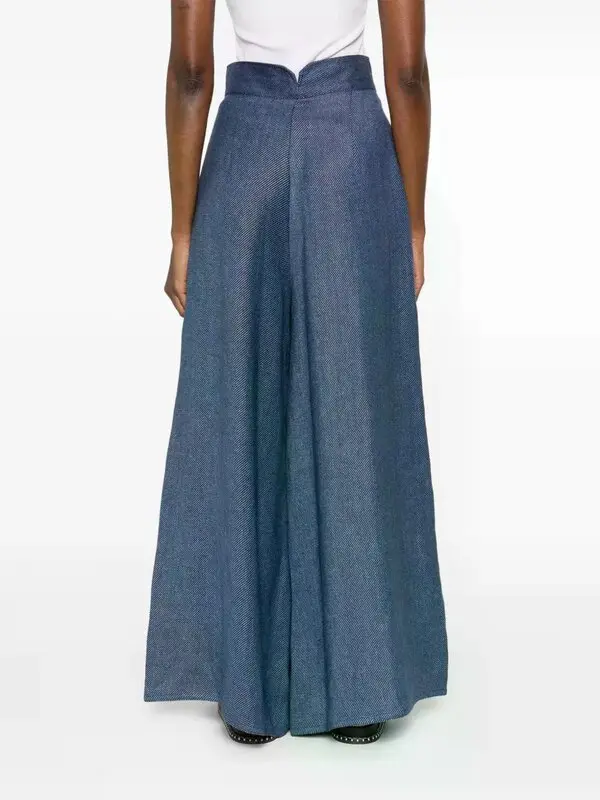 Dusan Linen Wide Leg Trousers