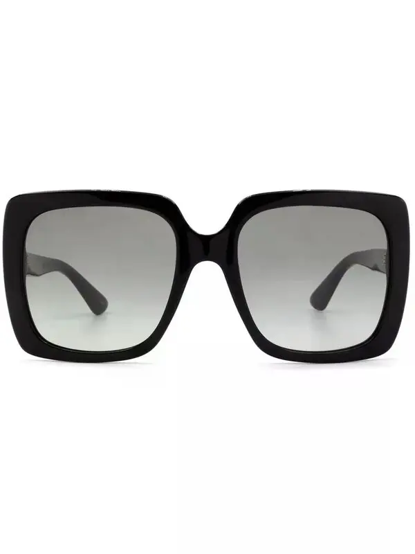 Gucci Oversized Frame Sunglasses - Black