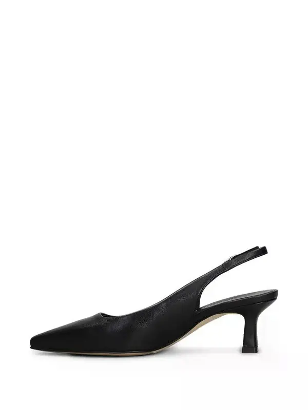 JULIE DEE 60mm Leather Pumps - Black