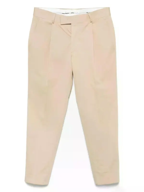 Karl Lagerfeld Pleated Trousers - Neutrals