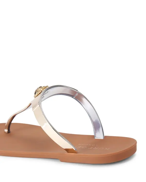 Kurt Geiger Maddison T-strap Sandals - Rust/copper