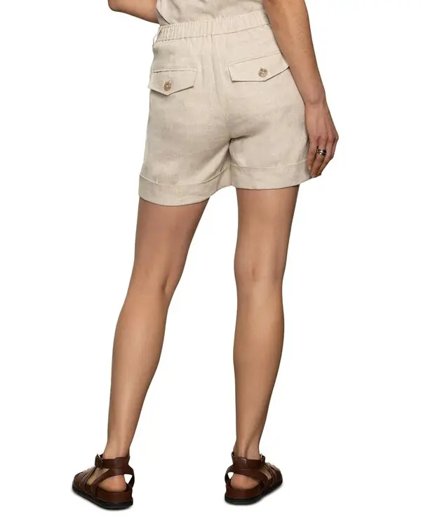 Sanctuary Caravan Linen Cuffed Shorts