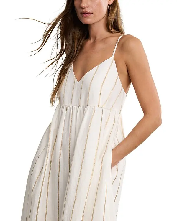 Jenni Kayne Cove Striped Maxi Dress - Gold Stripe
