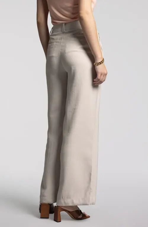 WEEKEND LOS ANGELES Lacy Straight Leg Trousers - Soft Grey