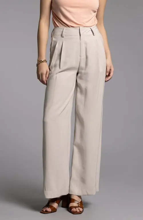 WEEKEND LOS ANGELES Lacy Straight Leg Trousers - Soft Grey