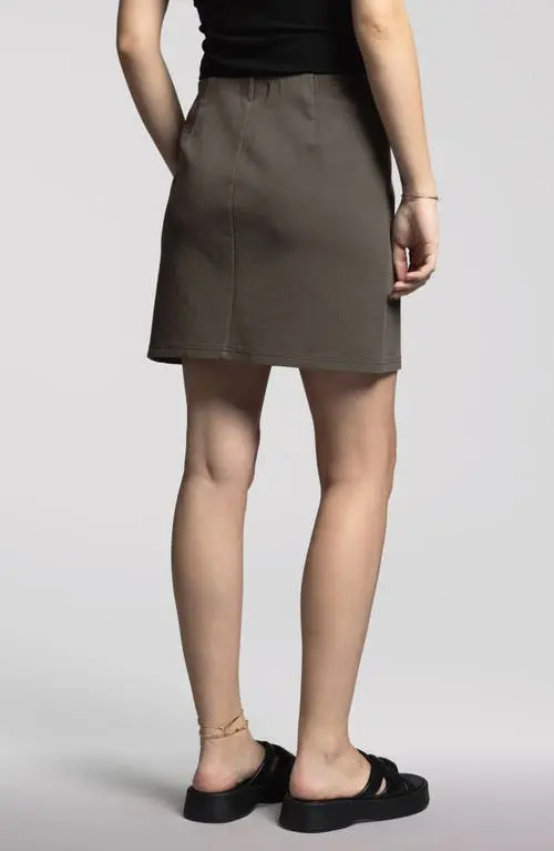 WEEKEND LOS ANGELES Genevieve Cotton Blend Skirt - Black Brown
