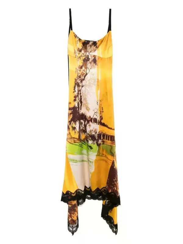 Monse Printed Slip Dress