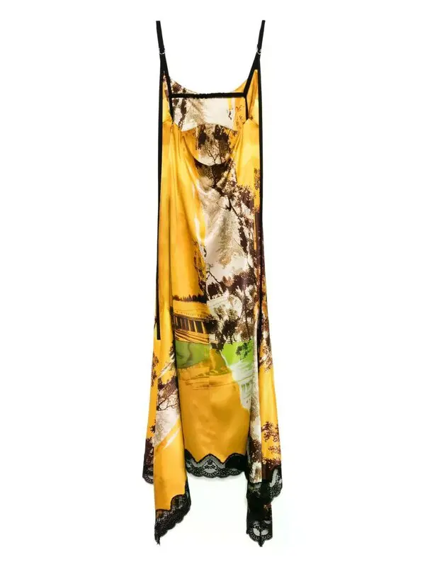 Monse Printed Slip Dress