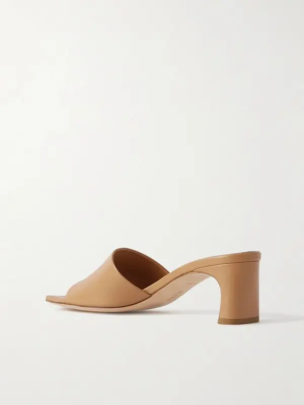 AeydĒ Jeanie Leather Mules - Brown