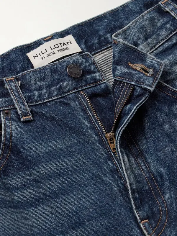 NILI LOTAN Calla Mid-rise Straight-leg Jeans