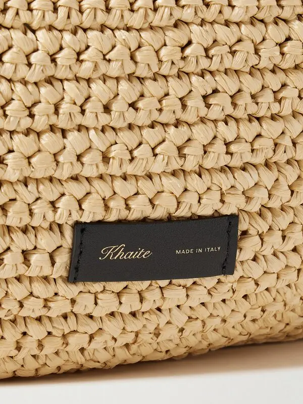 Khaite Olivia Large Raffia Shoulder Bag