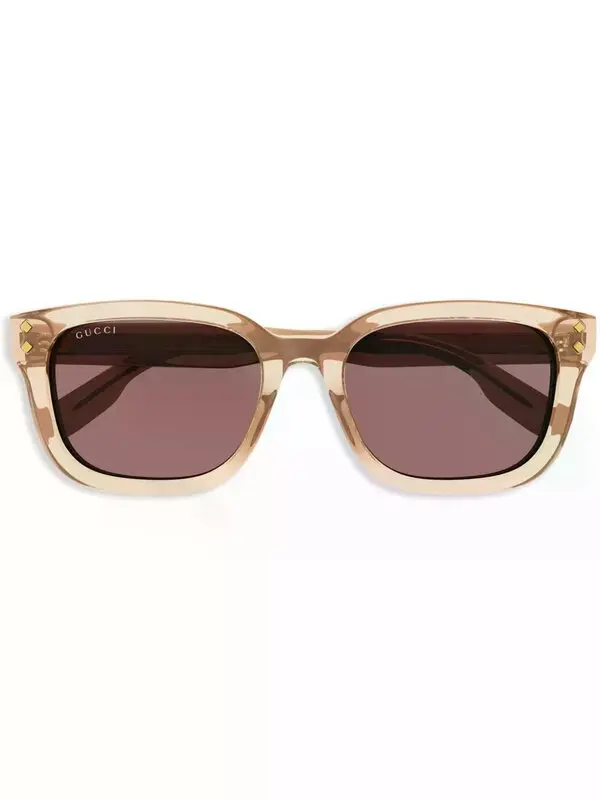 Gucci Logo-print Sunglasses - Orange