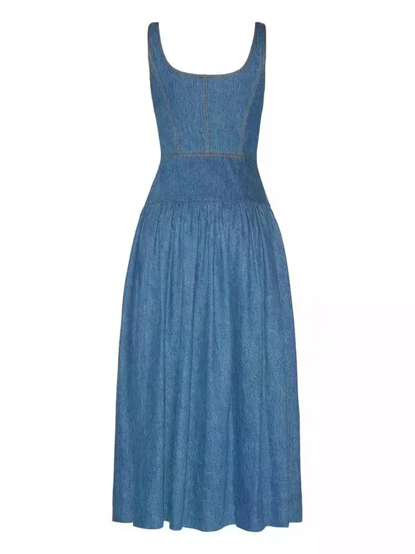Adam Lippes Cassie Dress - Blue