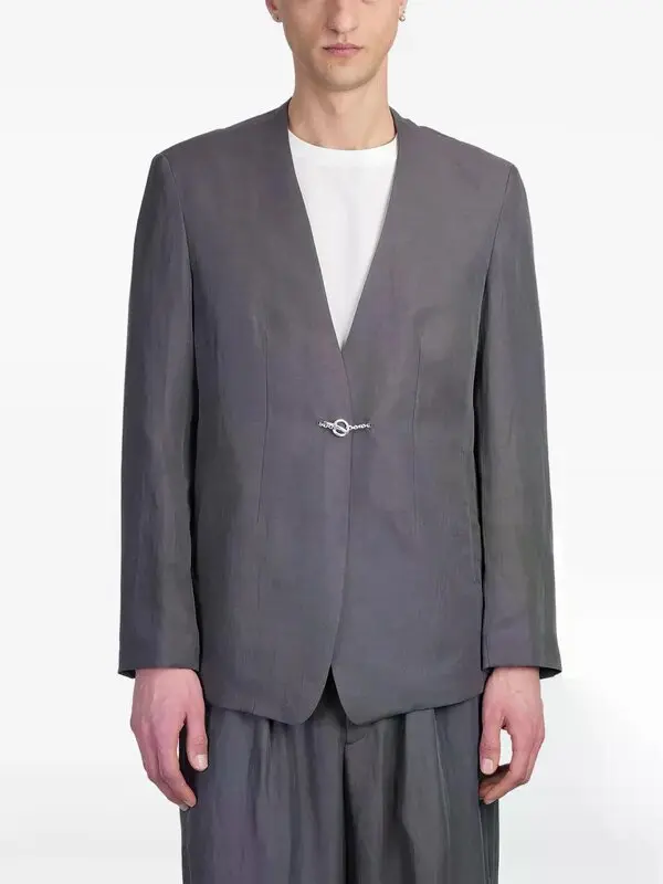 Attachment Linen-blend Blazer