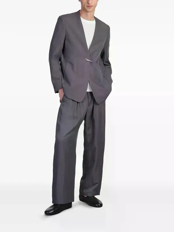 Attachment Linen-blend Blazer