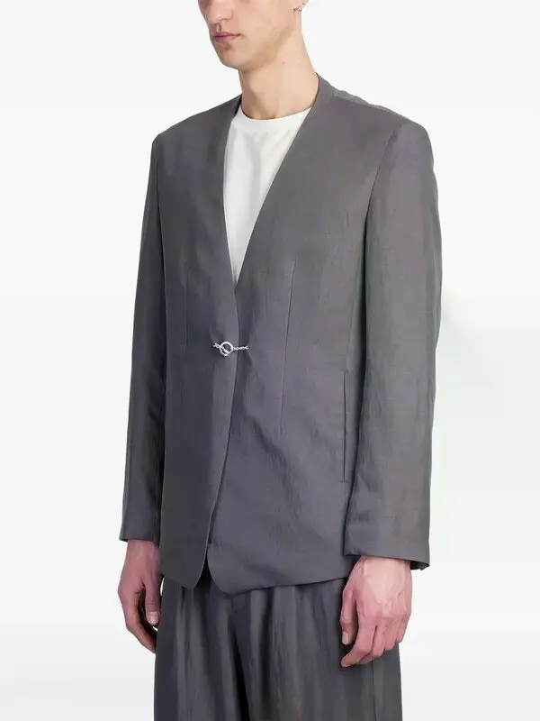 Attachment Linen-blend Blazer
