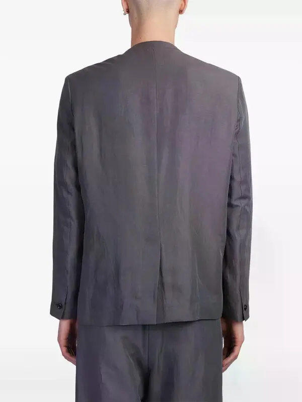 Attachment Linen-blend Blazer