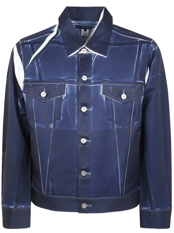 Comme Des Garçons Woven Jacket - Blue