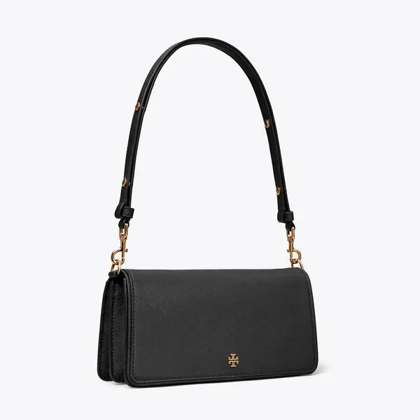 Tory Burch Leather Convertible Crossbody - Black
