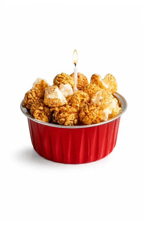 SOUTHLAKE GIFTS Popcorn Candle Bowl - Caramel