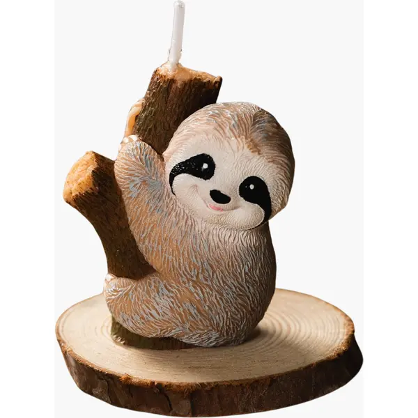 SOUTHLAKE GIFTS Baby Sloth Candle - Beige
