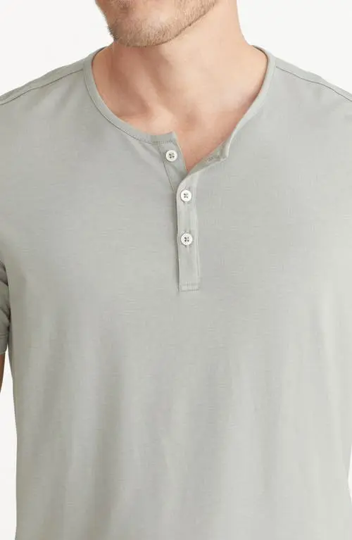UNTUCKIT Ecosoft Short Sleeve Henley - Light Green