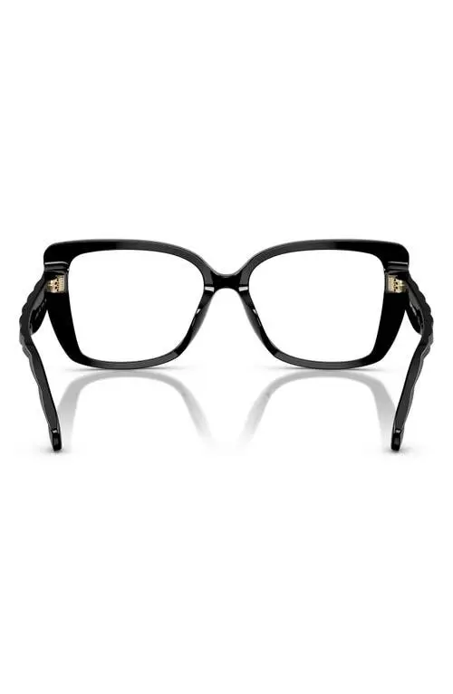 Tory Burch 53mm Square Optical Glasses - Black