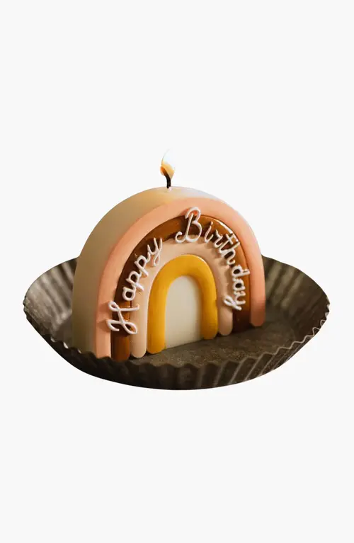 SOUTHLAKE GIFTS Boho Rainbow Candle Cake Topper
