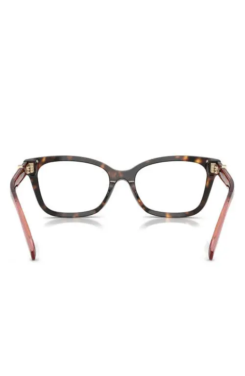 Tory Burch 53mm Phantos Optical Glasses - Havana
