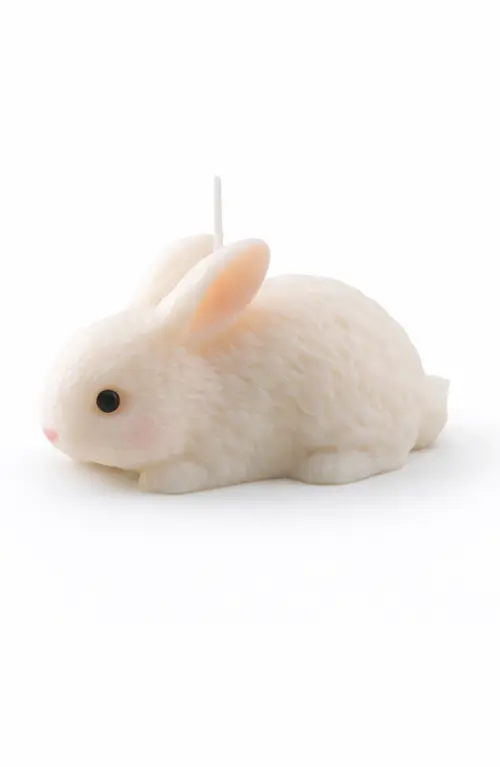 SOUTHLAKE GIFTS Blushing Bunny Candle - Lying Down
