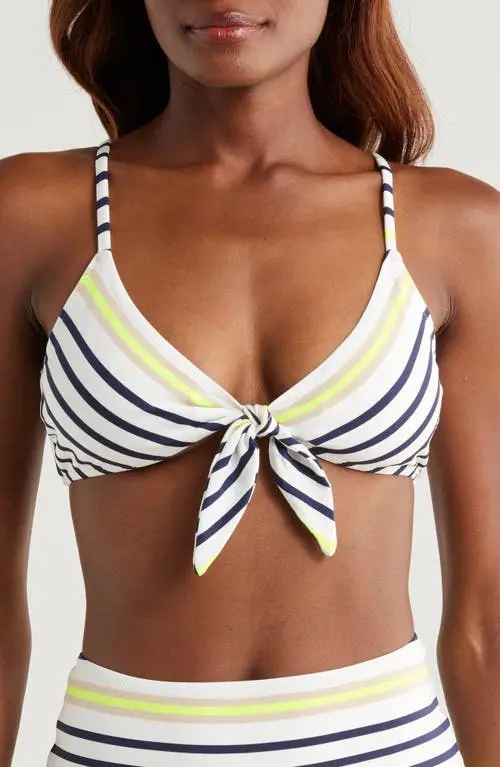 LEMLEM Sara Tie Front Bikini Top - Bahar Cream