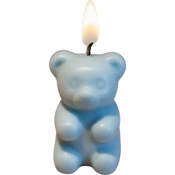 SOUTHLAKE GIFTS Mysterious Gummy Bear Candle - Light Blue
