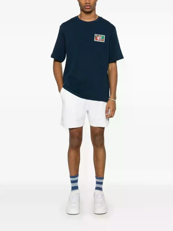 Casablanca Striped Towelling Tennis Shorts
