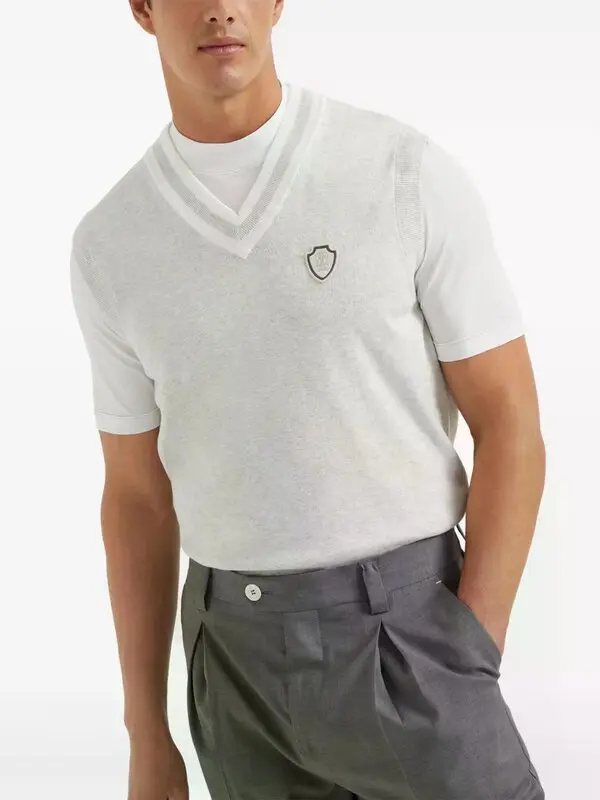 Brunello Cucinelli Cotton Vest - Grey