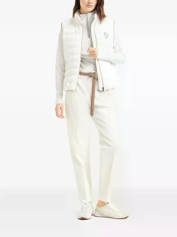 Brunello Cucinelli Tailored Trousers With Logo Patch